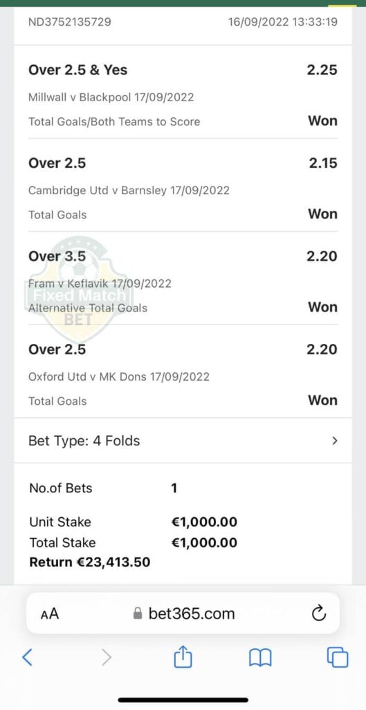 Fixed Multi Bets Ticket - Weekend Multi Ticket Fixed Matches Big Odds