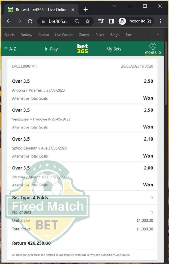 Fixed Multi Bets Ticket - Weekend Multi Ticket Fixed Matches Big Odds